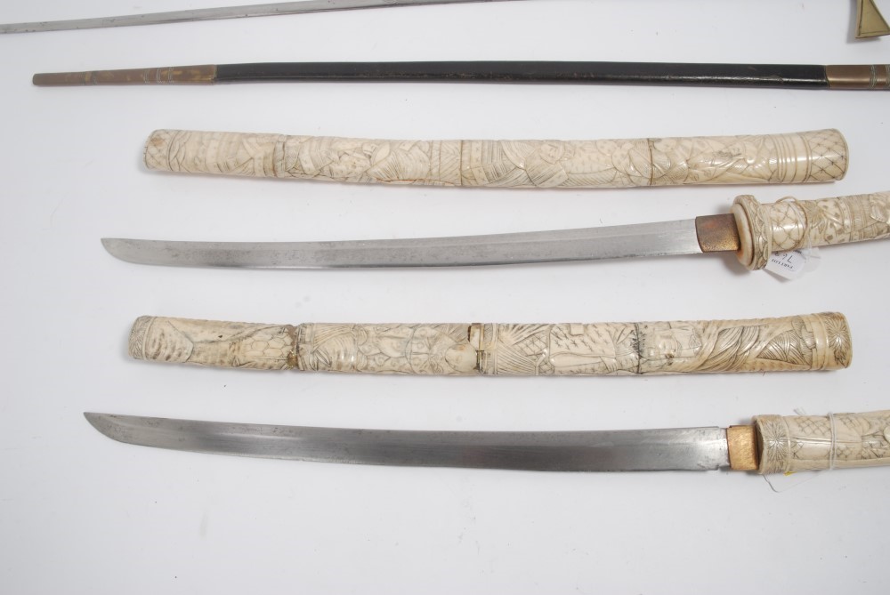 Lot 763 - Masonic sword with cruciform hilt, etched