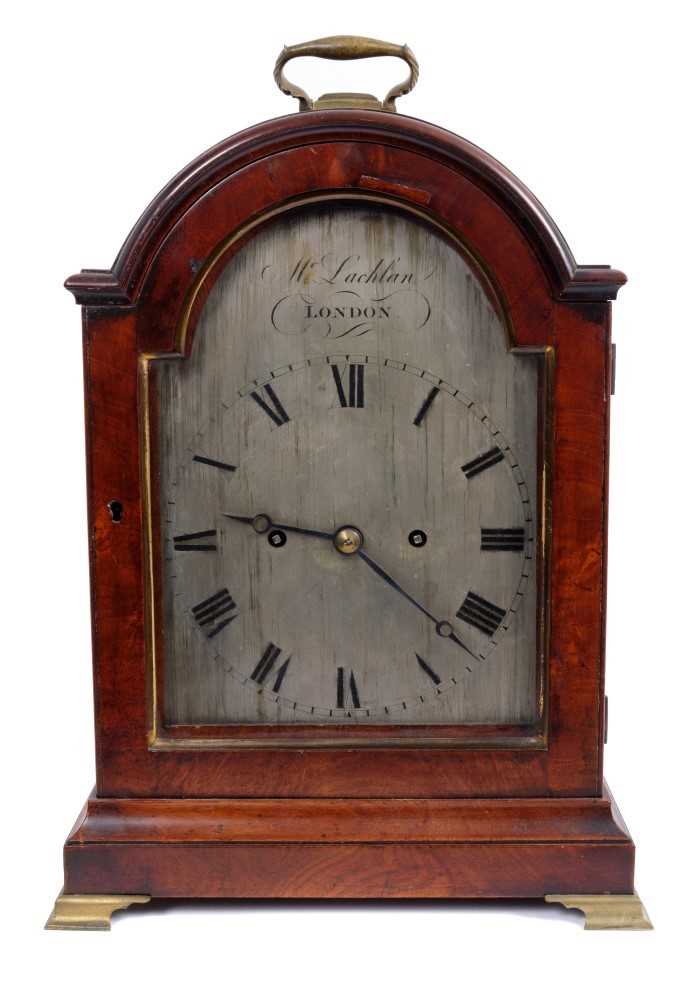 Lot 656 - George III bracket clock by McLachlan,
