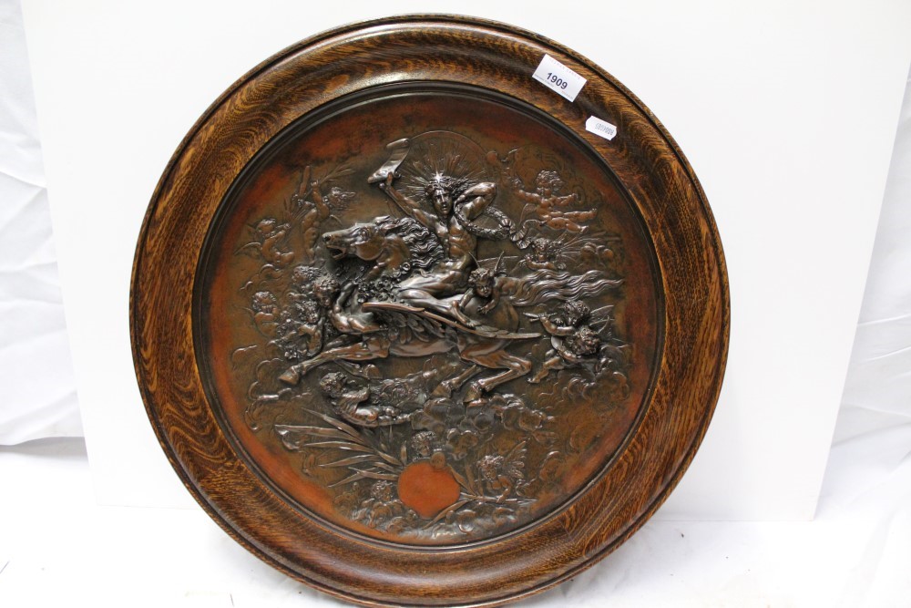 Lot 1909 - Antique Elkington electrotype circular