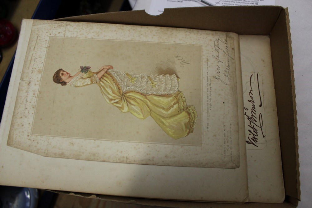 Lot 1099 - A selection of Victorian greeting cards,