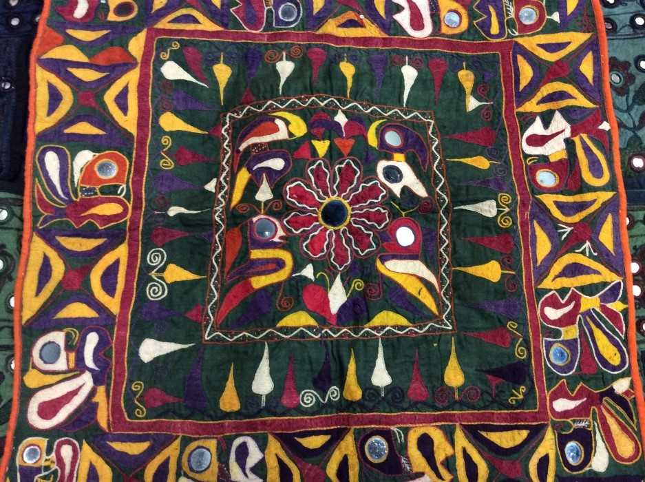 Lot 1663 - Indian and Banjara textiles including toran