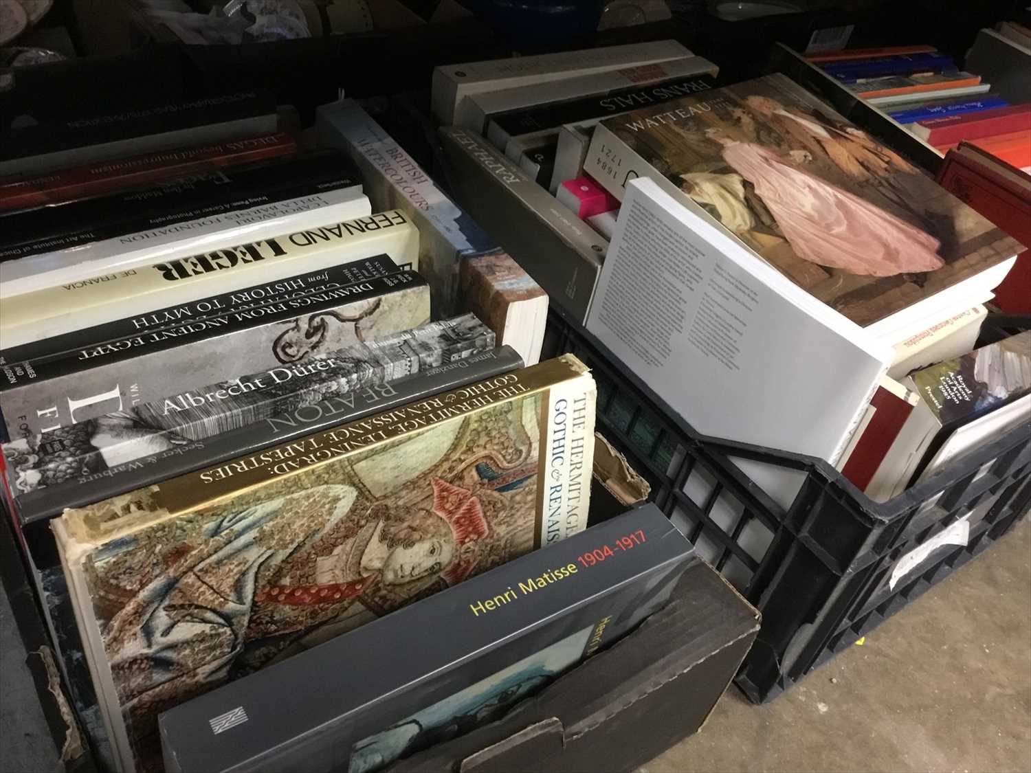 Lot 182 - Four boxes of art reference books