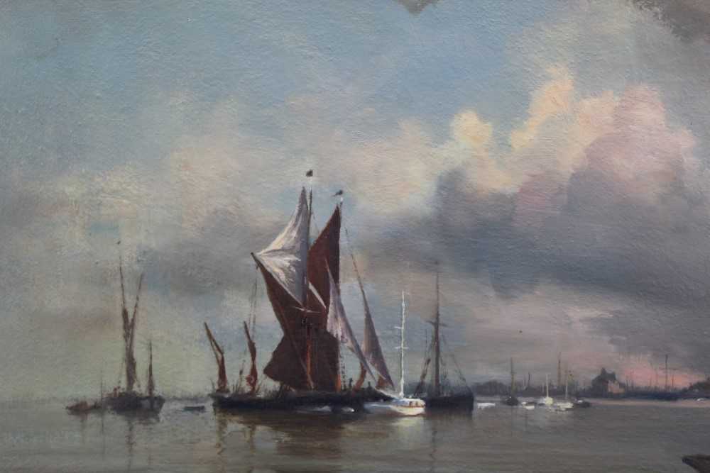 Lot 1105 - *Kenneth Denton - oil on board - Blackwater