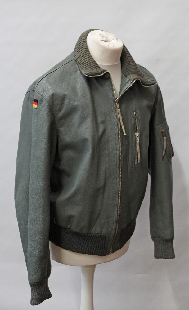 Lot 678 - Cold War Era grey leather German military