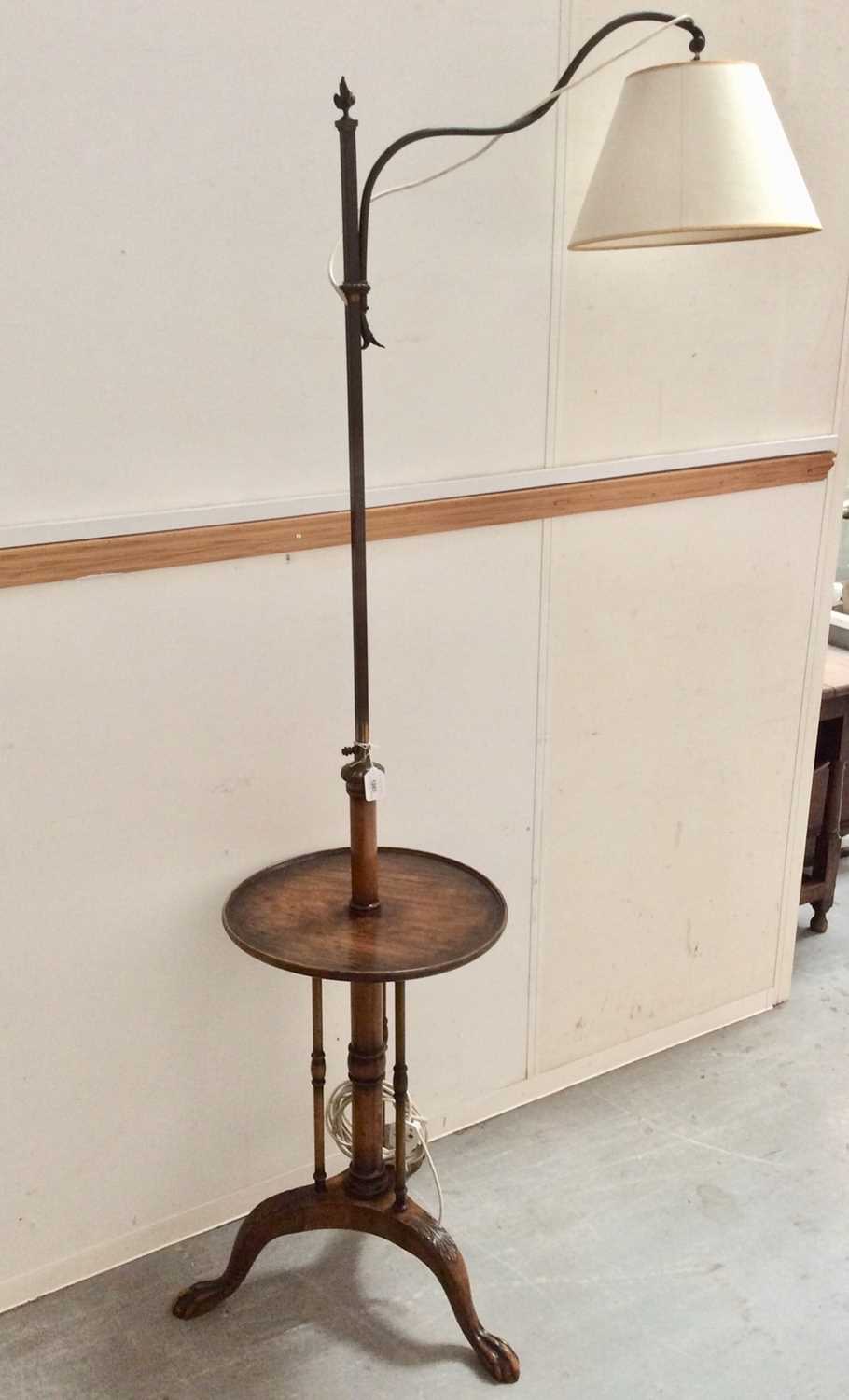 Lot 1263 - Georgian revival standard lamp with