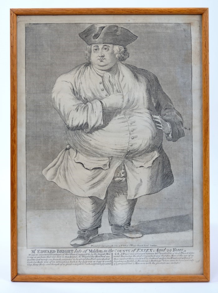 Lot 733 - 18th century engraving - Mr Edward Bright