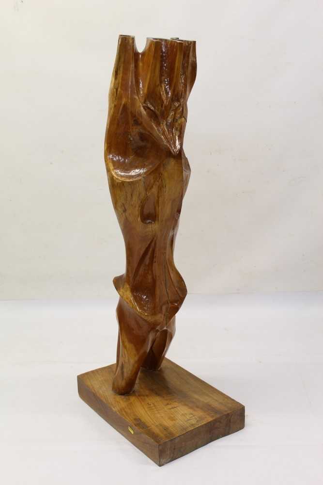 Lot 911 - 20th century carved wooden sculpture,