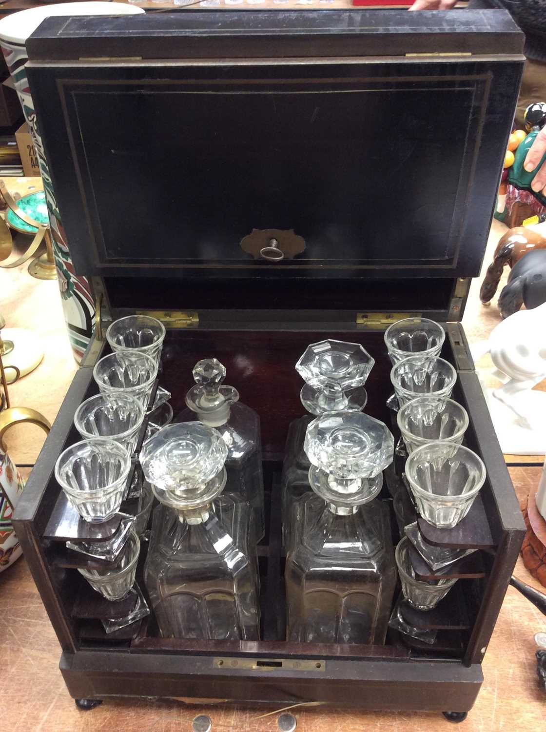 Lot 312 - 19th century decanter box