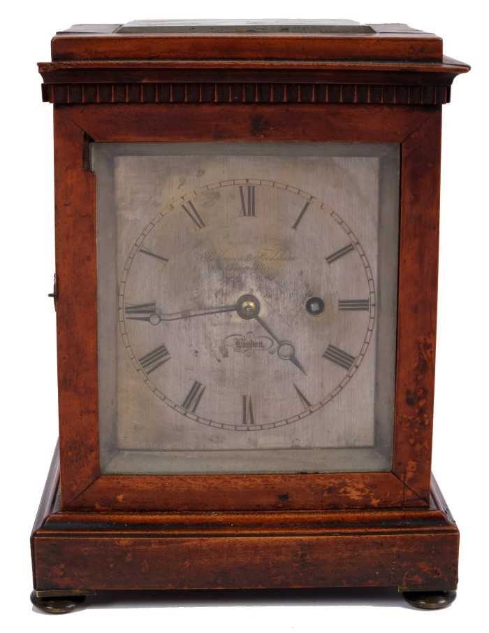 Lot 651 - A fine Parkinson & Frodsham library clock