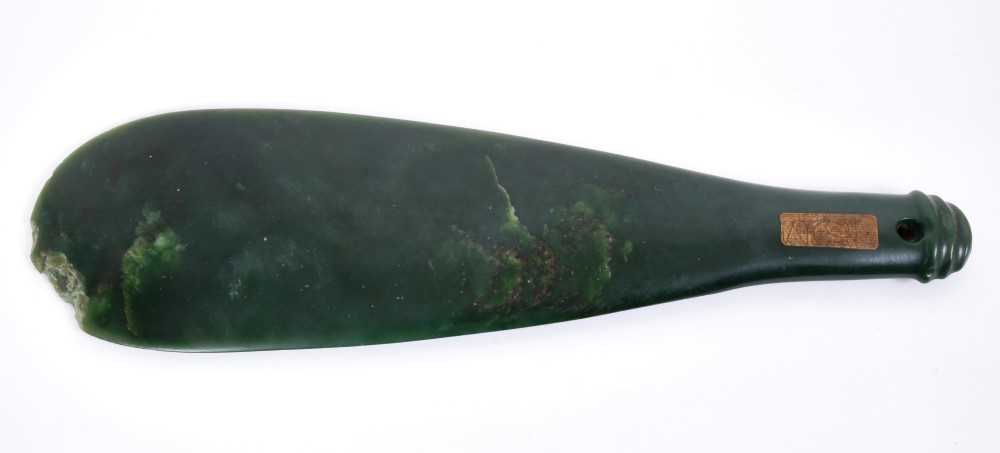 Lot 769 - 19th century Maori mere Provenance: The