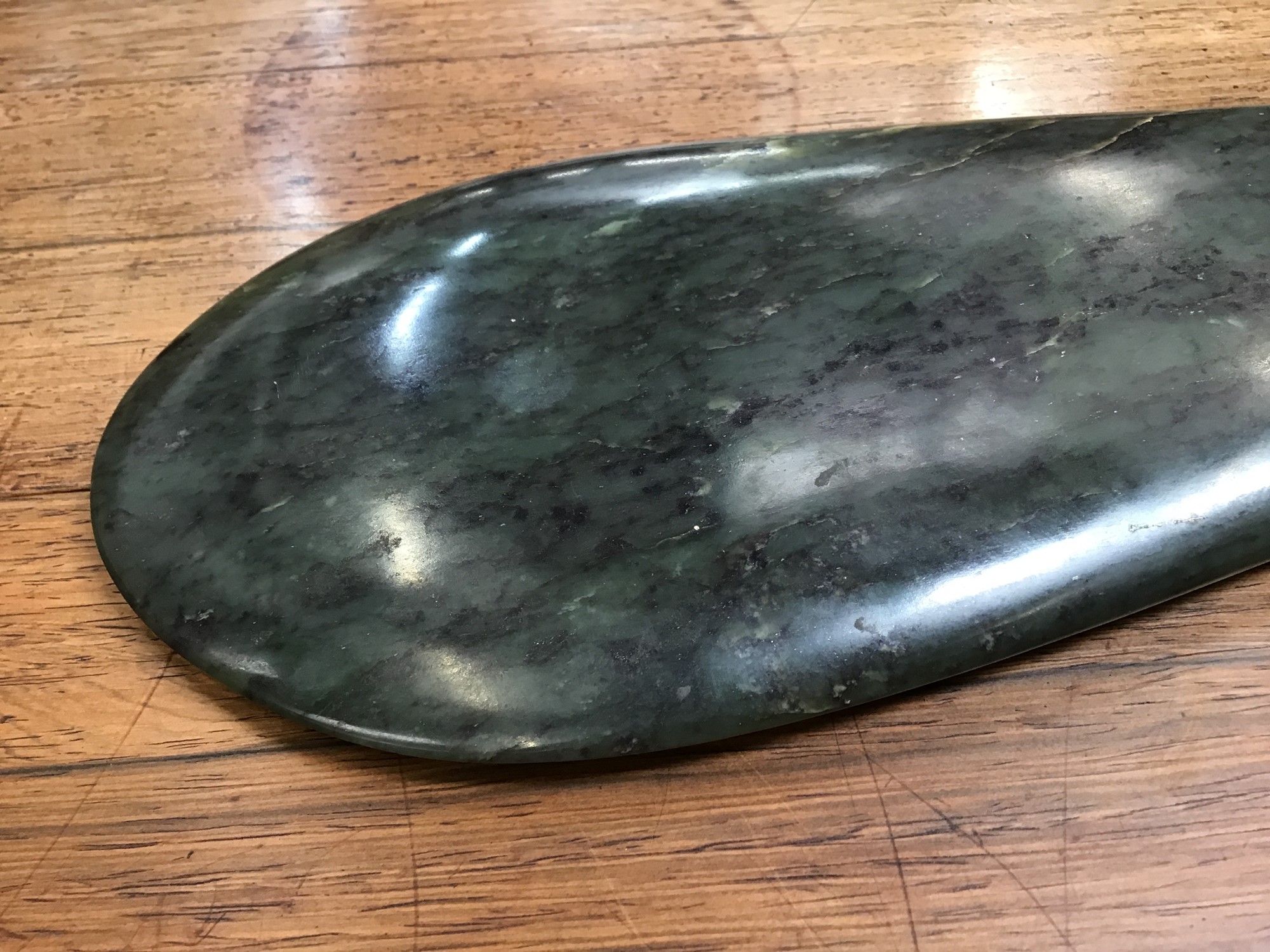 Lot 770 - Fine Maori greenstone mere. Provenance: The