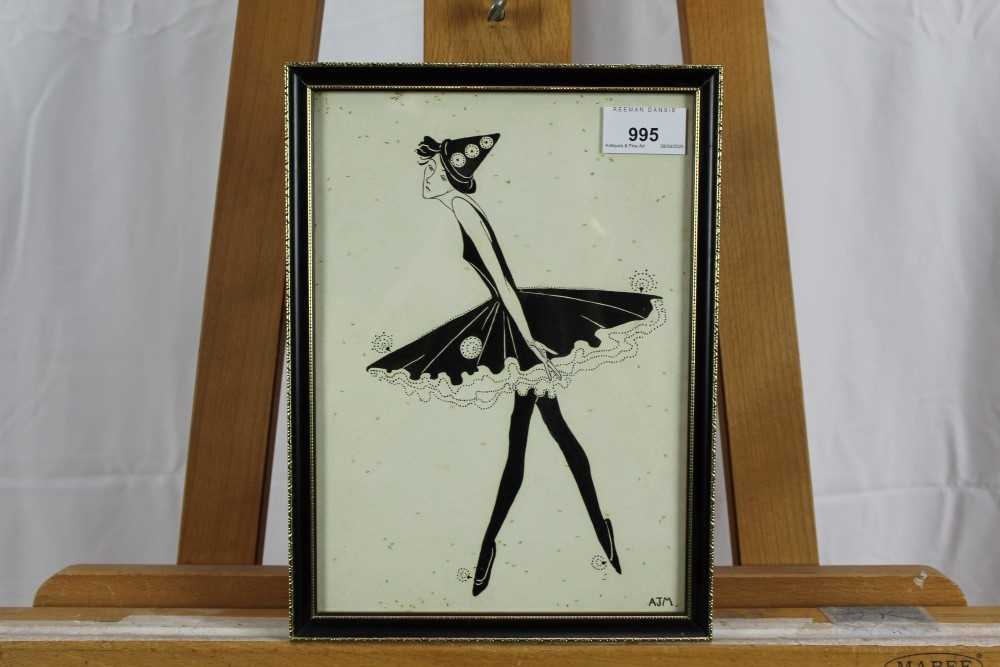 Lot 995 - Joyce Mercer (1896-1965), pen and ink