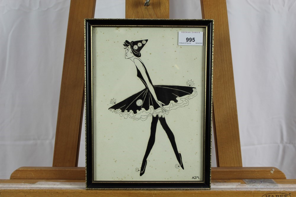 Lot 995 - Joyce Mercer (1896-1965), pen and ink