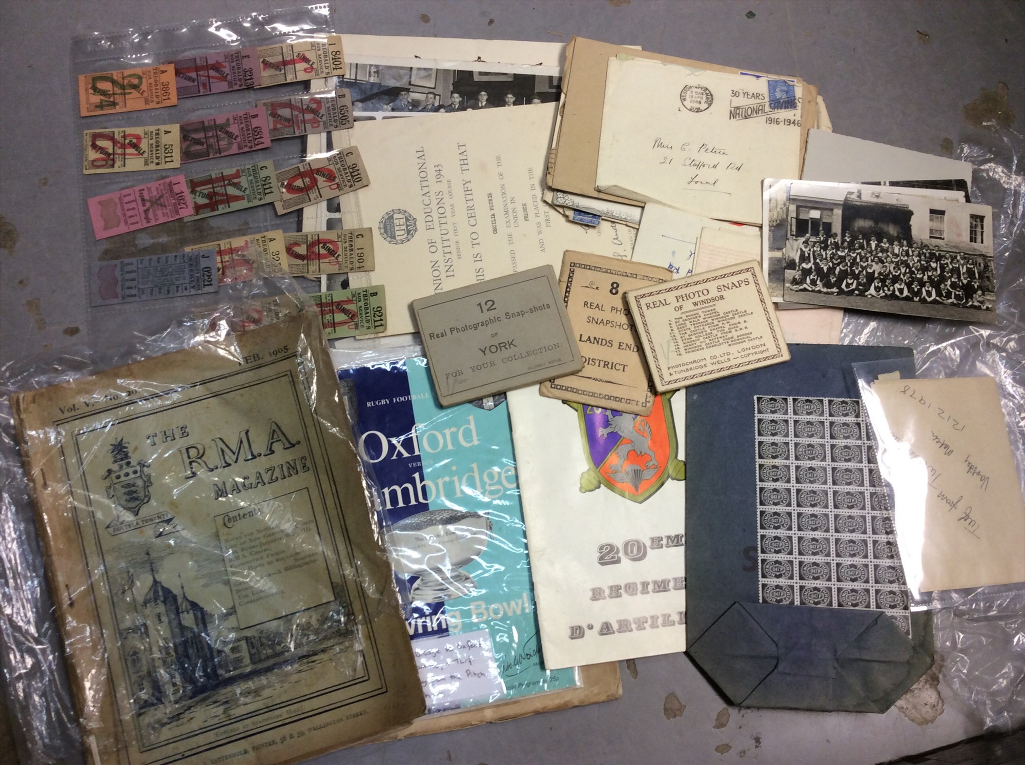 Lot 439 - Group of ephemera and coins