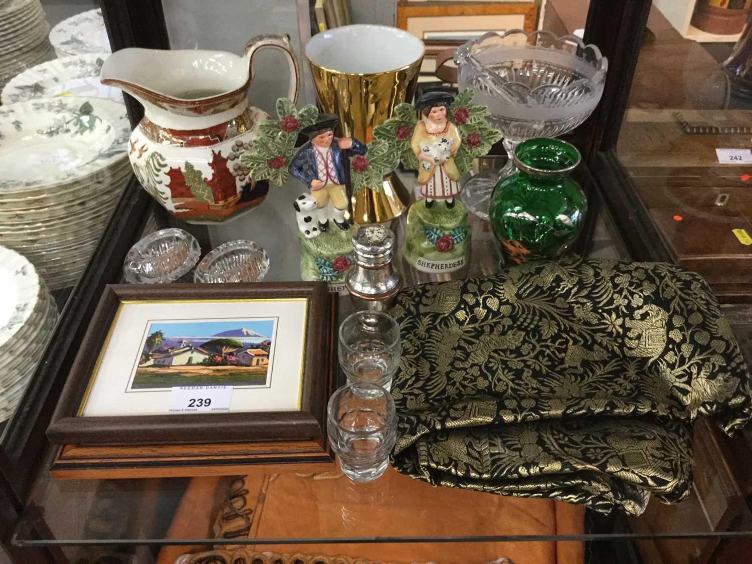 Lot 239 - Royal Worcester gilded vase together with