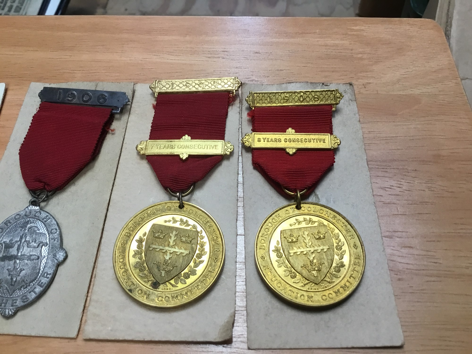 Lot 306 - Colchester Borough Education medals