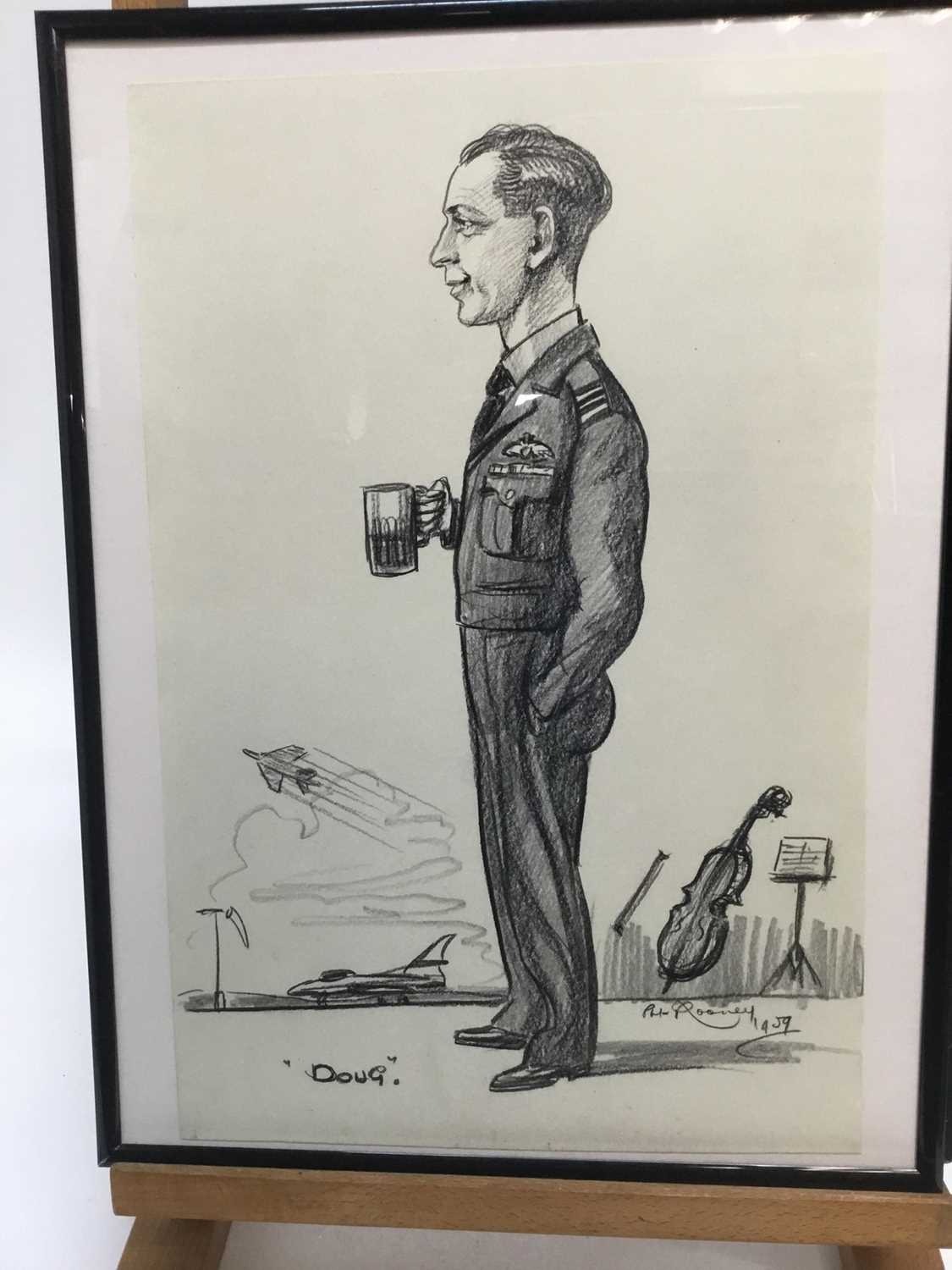 Lot 136 - Collection of nine Pat Rooney WWII pencil