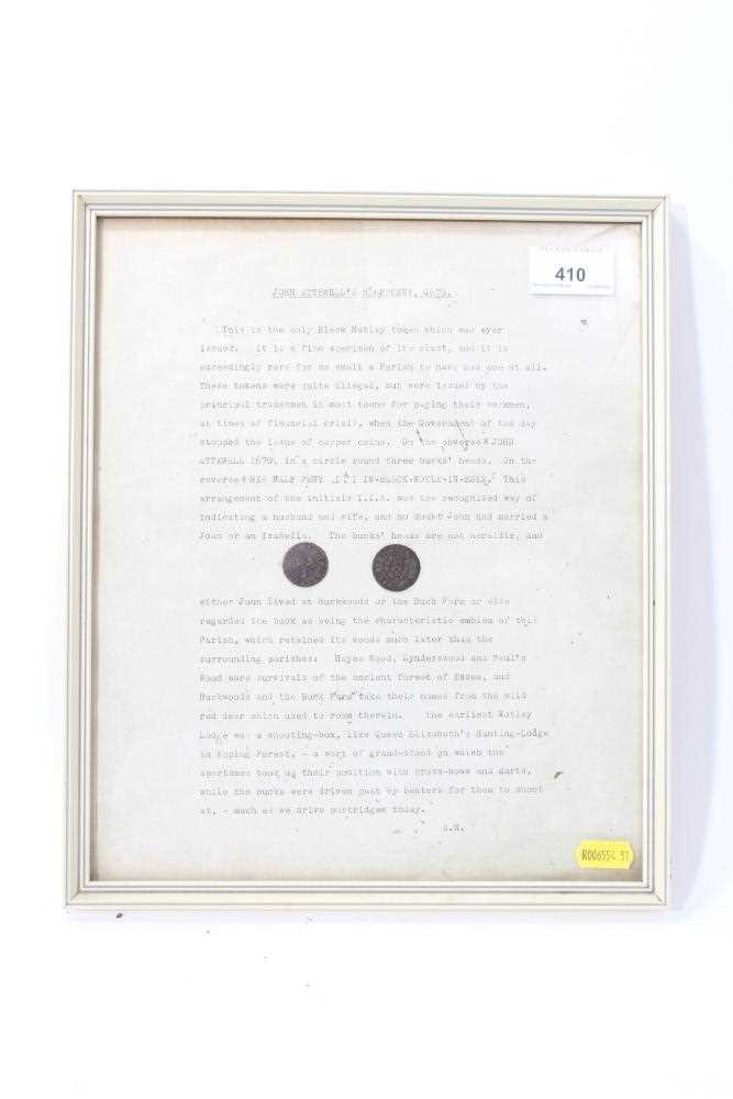 Lot 410 - G.B. - 17th century John Attewell, Black