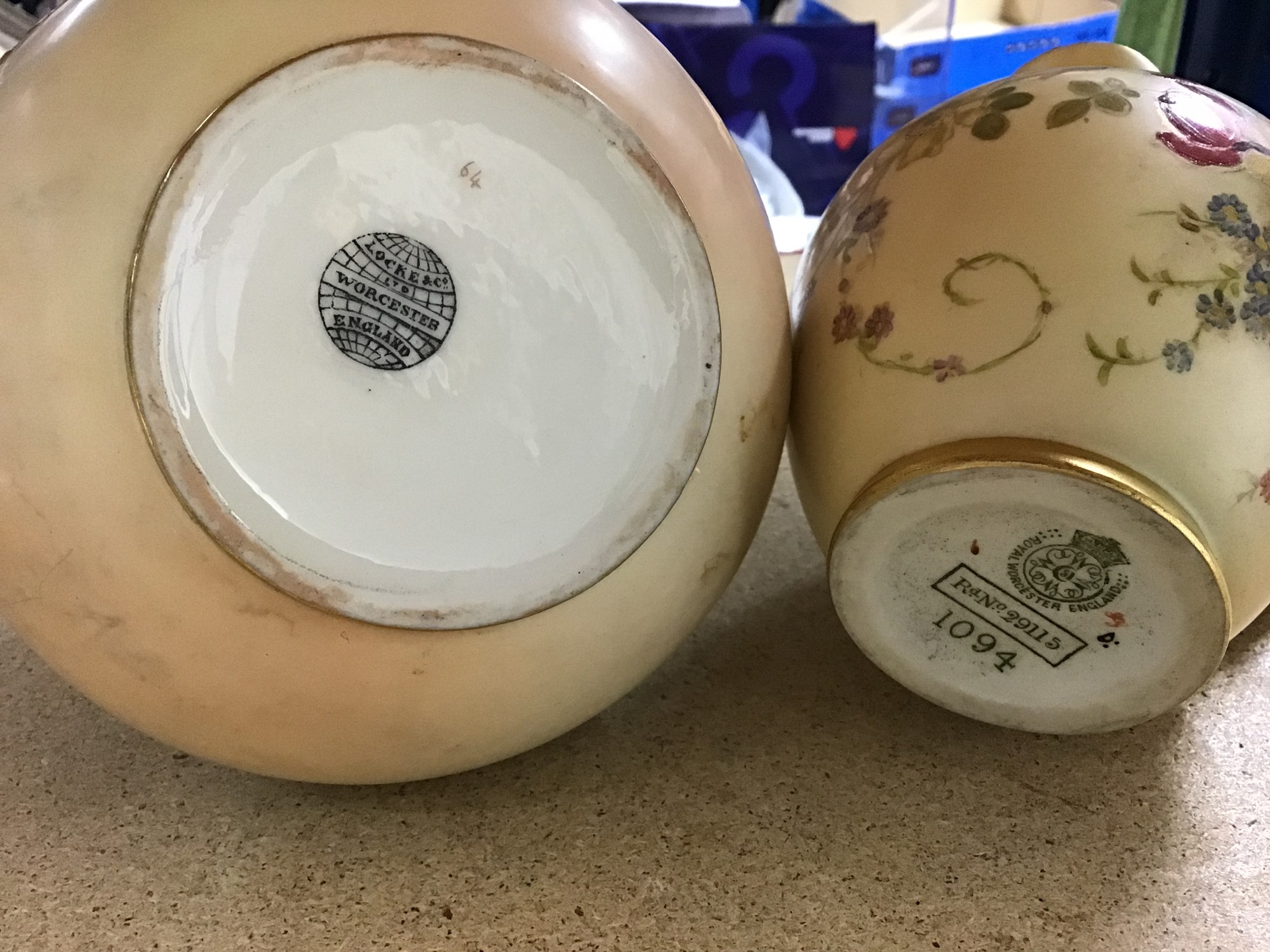 Lot 875 - Locke & Co Worcester porcelain vase with