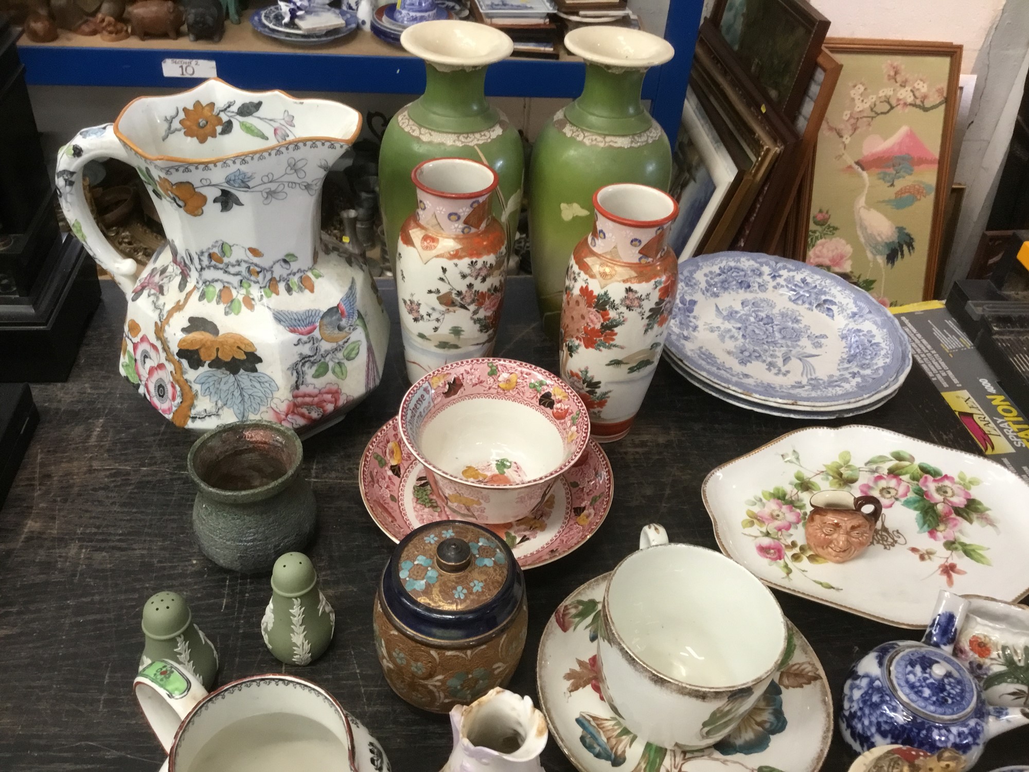 Lot 186 - Collection of decorative ceramics, 19th