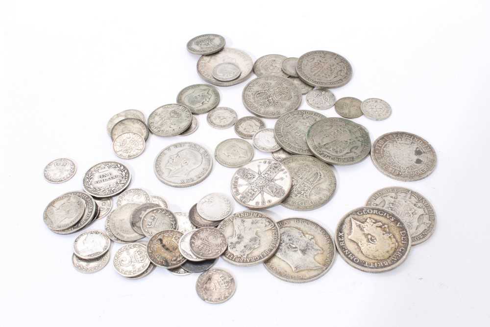 Lot 434 - G.B. - Mixed pre 1920 & 1947 silver coins