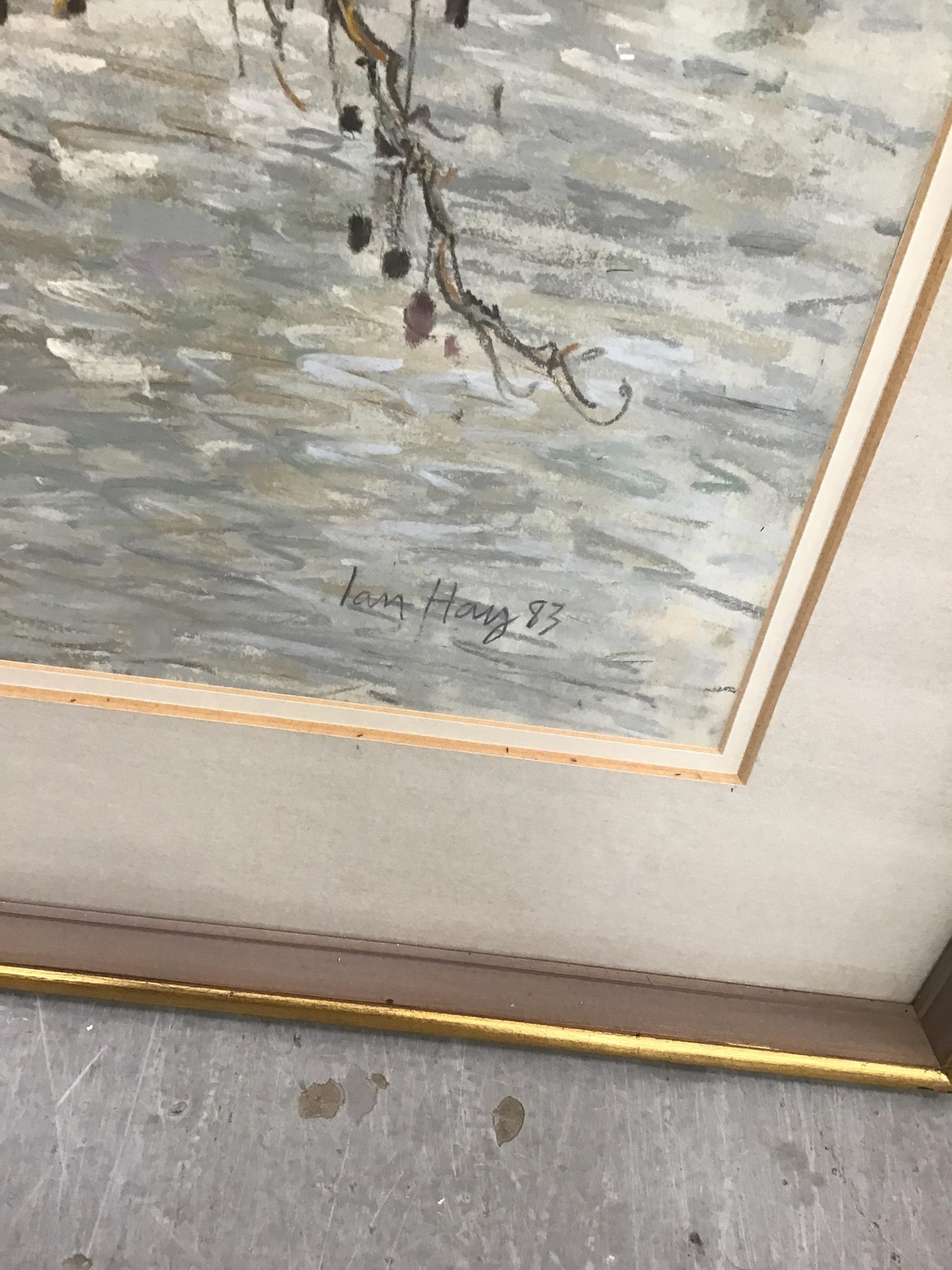 Lot 1006 - *Ian Hay (b. 1940) pastel, London