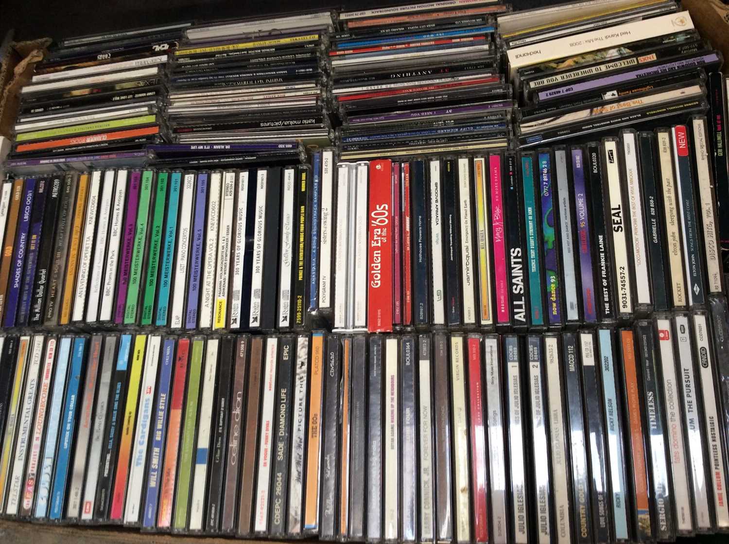Lot 106 - 7” single records and assortment CDs