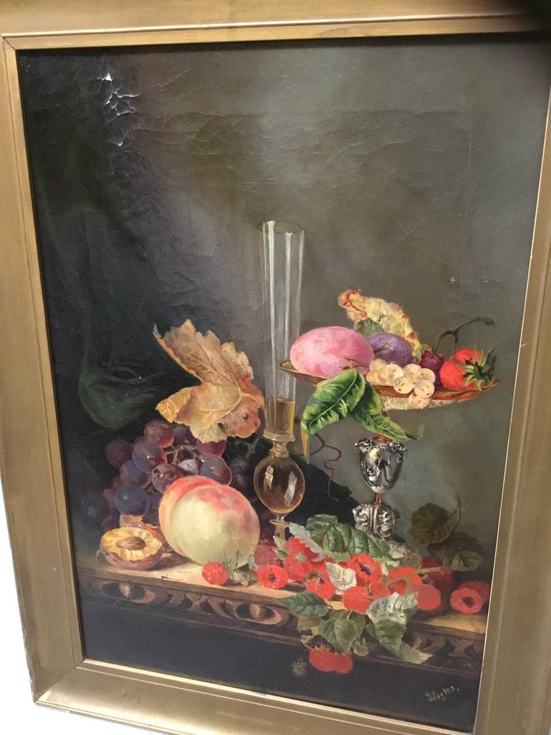 Lot 295 - J. Giles early 20th century oil on canvas