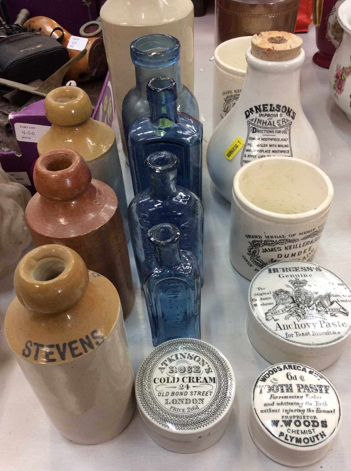 Lot 454 - Group of 19th Century stoneware bottles,