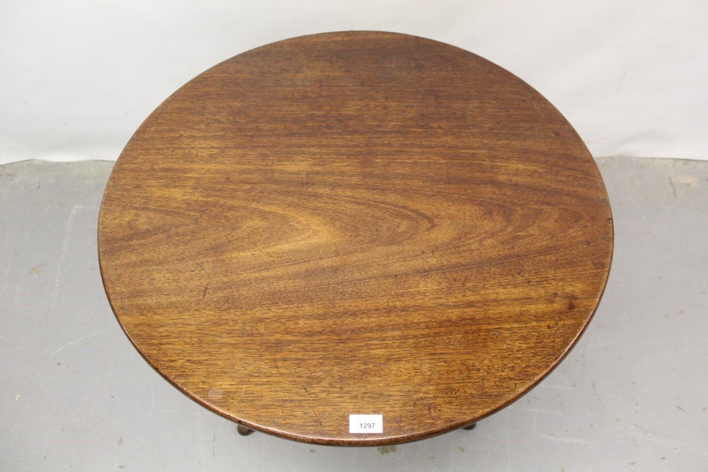 Lot 1297 - Early 19th century mahogany circular wine
