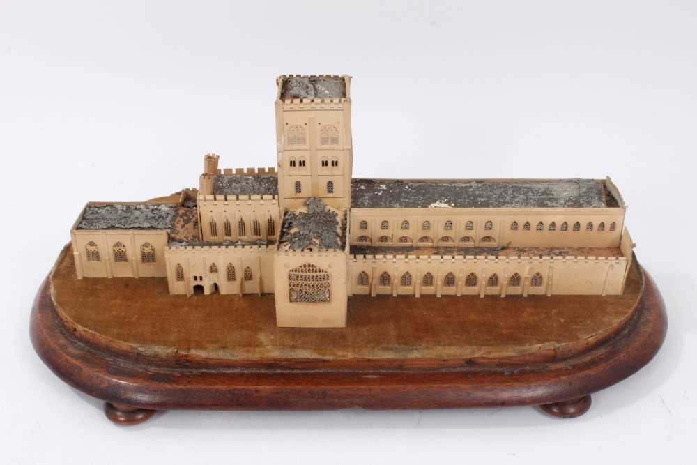 Lot 681 - Victorian scratch built wooden model of St