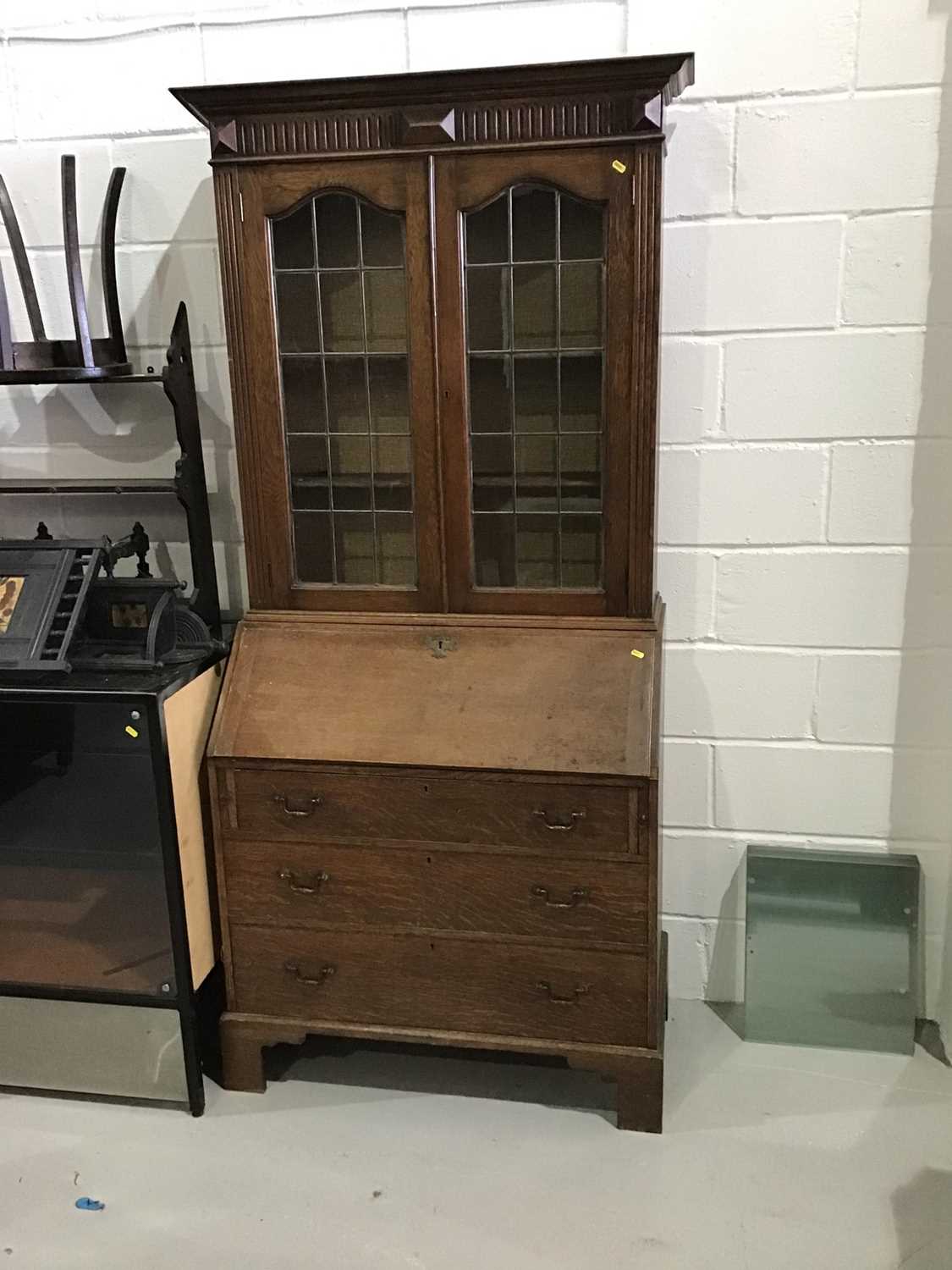 Lot 105 - 1920s bureau bookcase