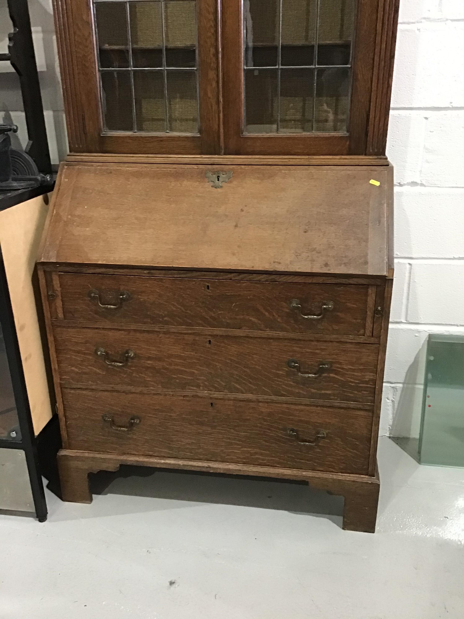 Lot 105 - 1920s bureau bookcase