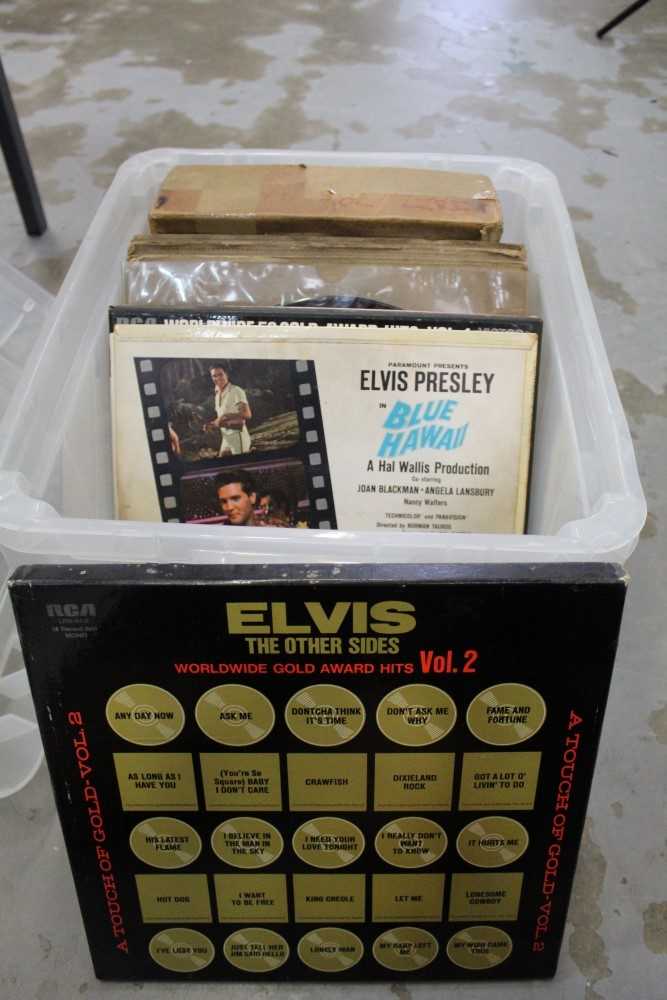 Lot 1854 - Crate of LP records, boxed sets and 78's