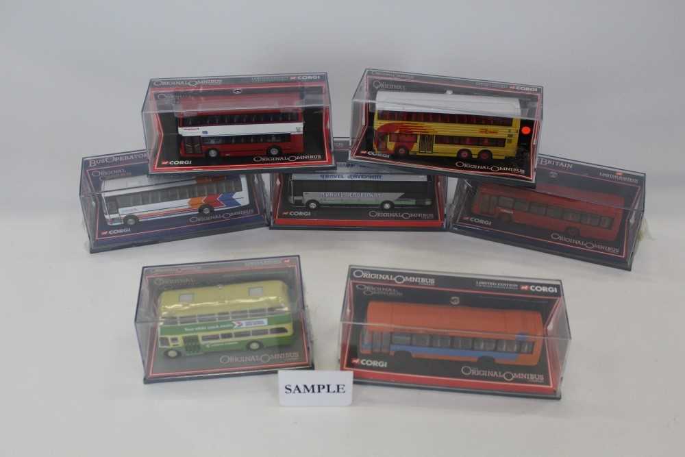 Lot 1491 - Diecast boxed selection of Buses including