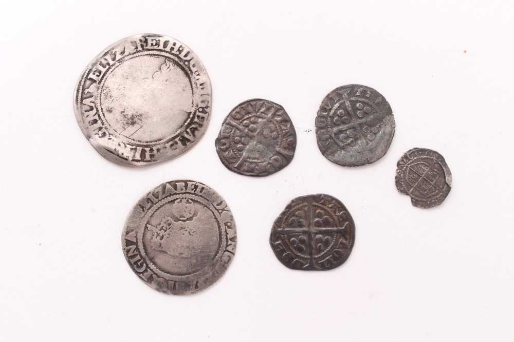 Lot 374 - G.B. - Mixed Medieval Silver Hammered