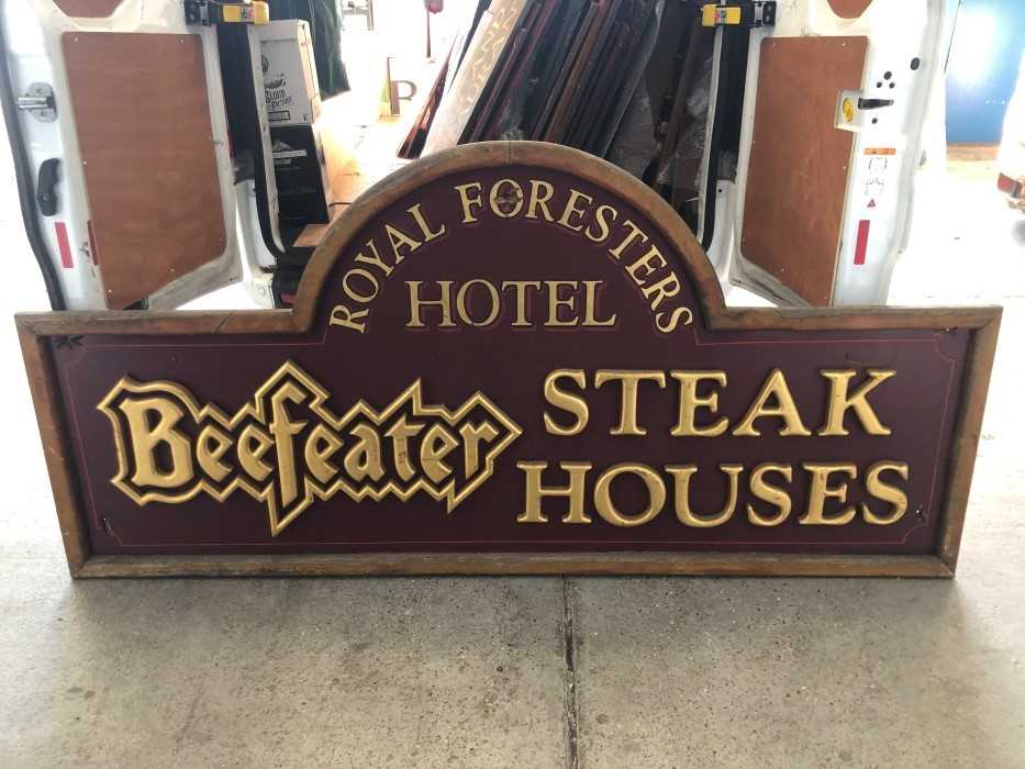 Lot 2085 - Two Large 20th century Beefeater Steak
