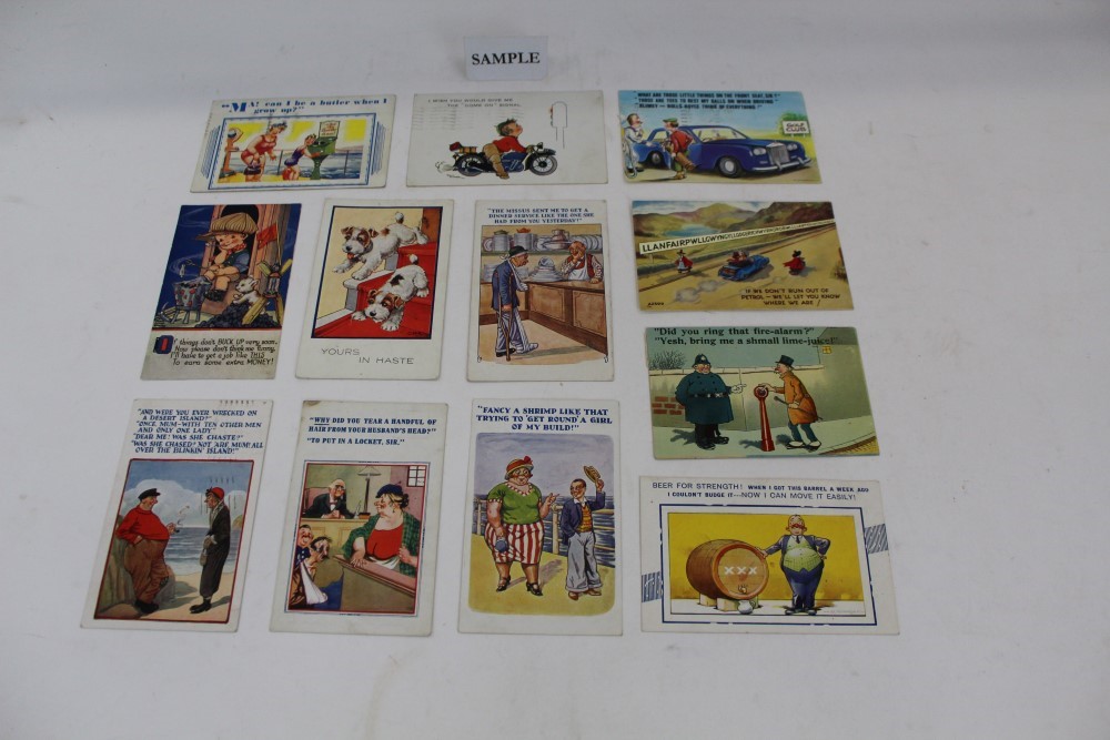 Lot 1209 - Postcards comic selection including Mabel