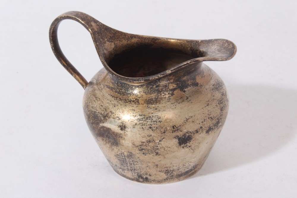 Lot 367 - Late Victorian silver cream jug with