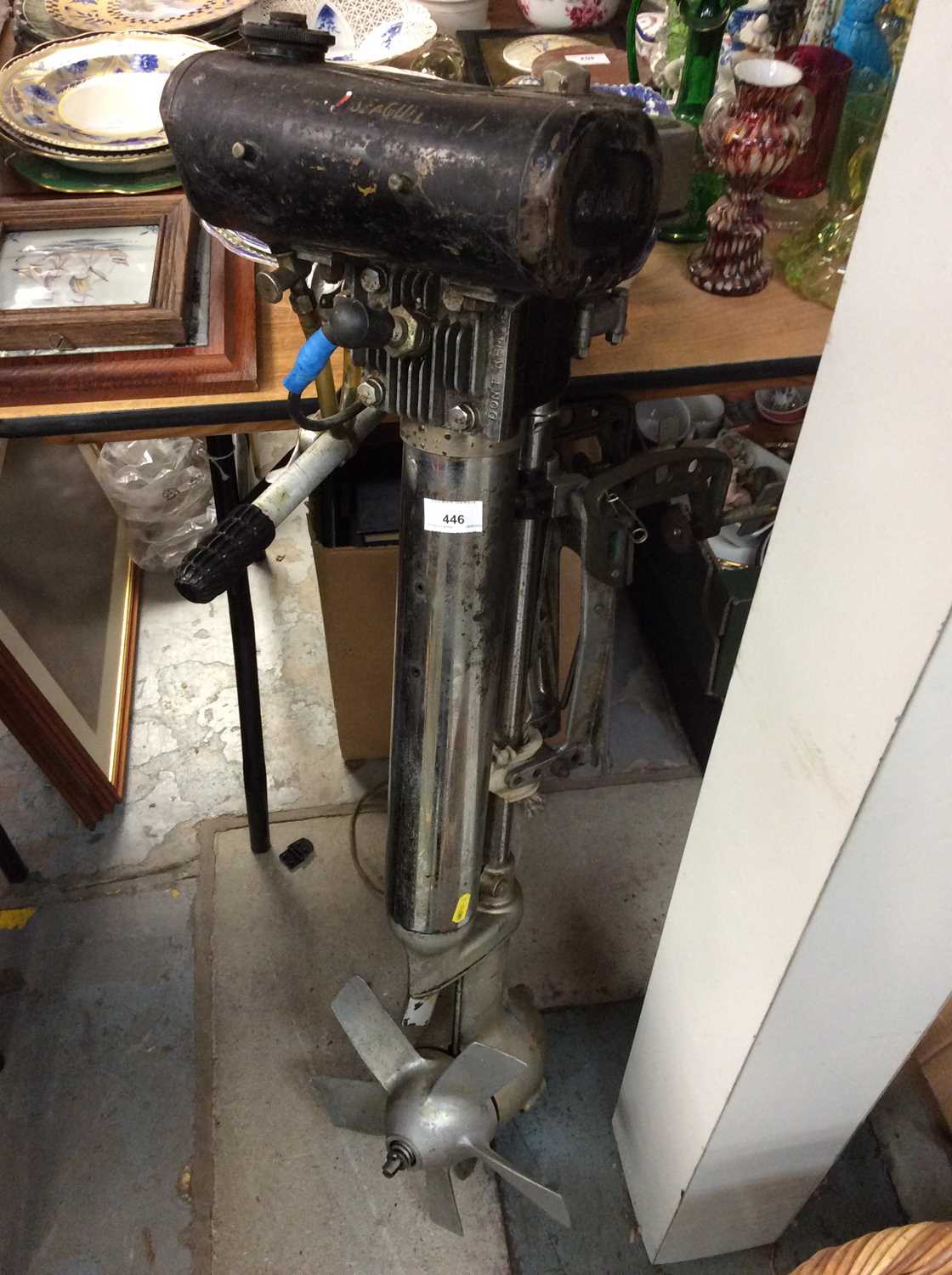 Lot 446 - Seagull long shafted two stroke petrol