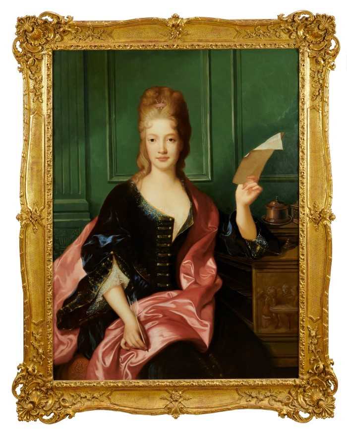 Lot 562 - Andre De Moller, oil on canvas - portrait of