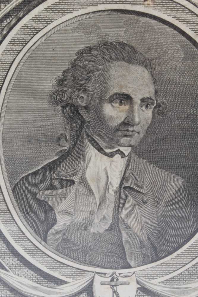 Lot 691 - Late 18th century engraving of Captain Cook
