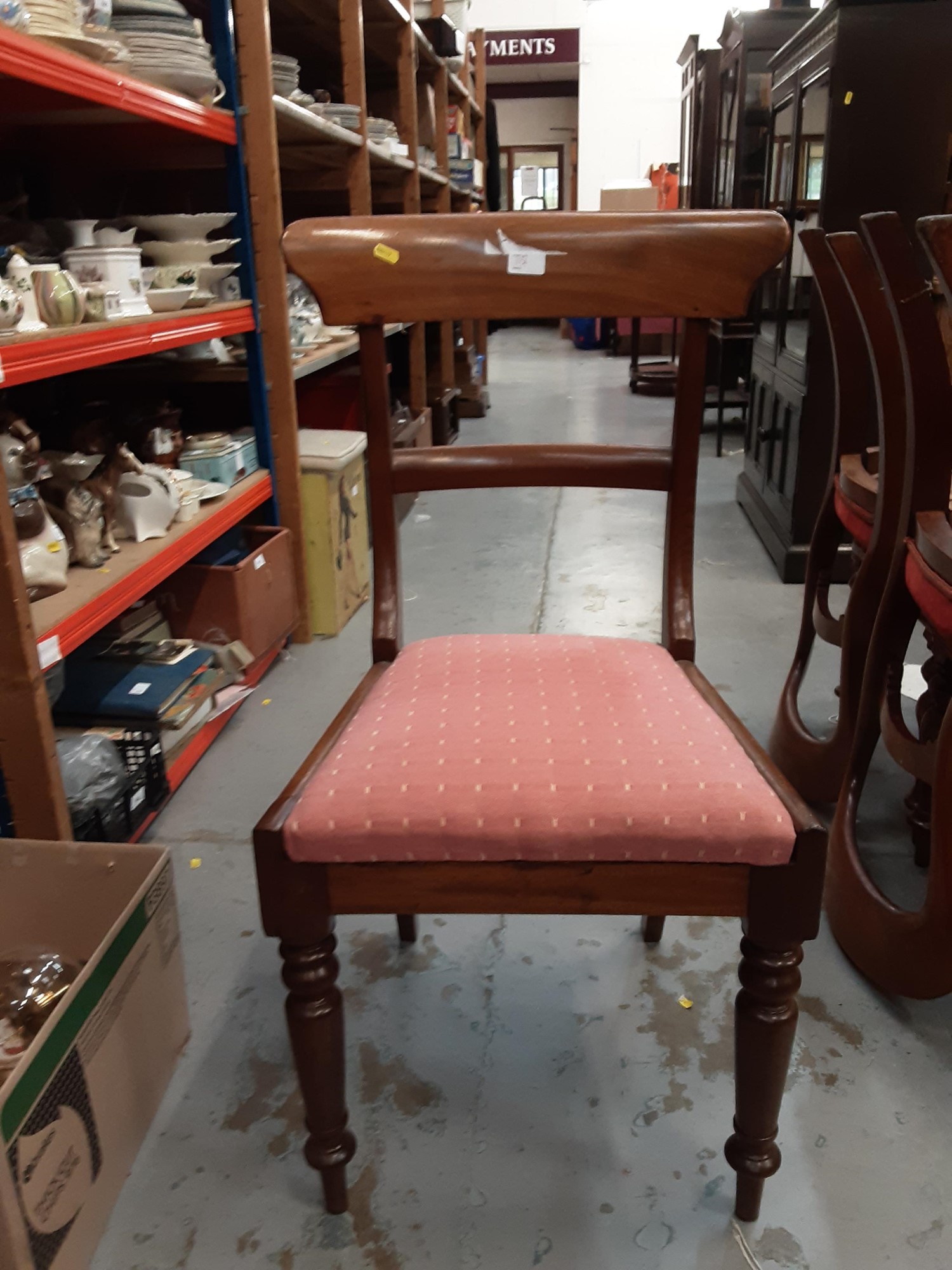 Lot 1036 - Two pairs of Victorian mahogany bar back