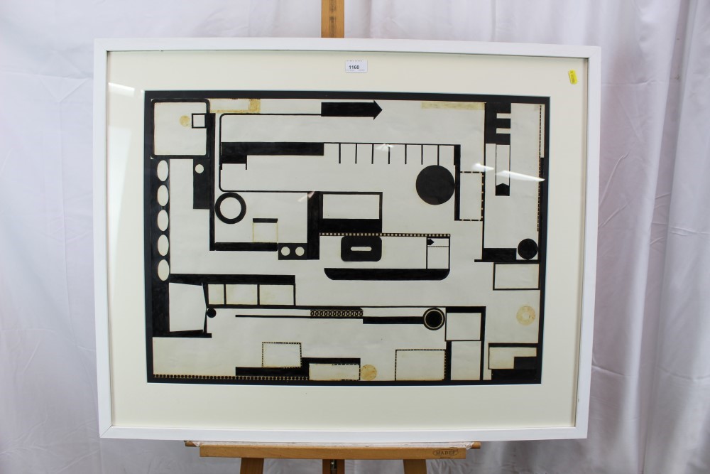 Lot 1160 - Ron Sims (1944-2014) collage - black and