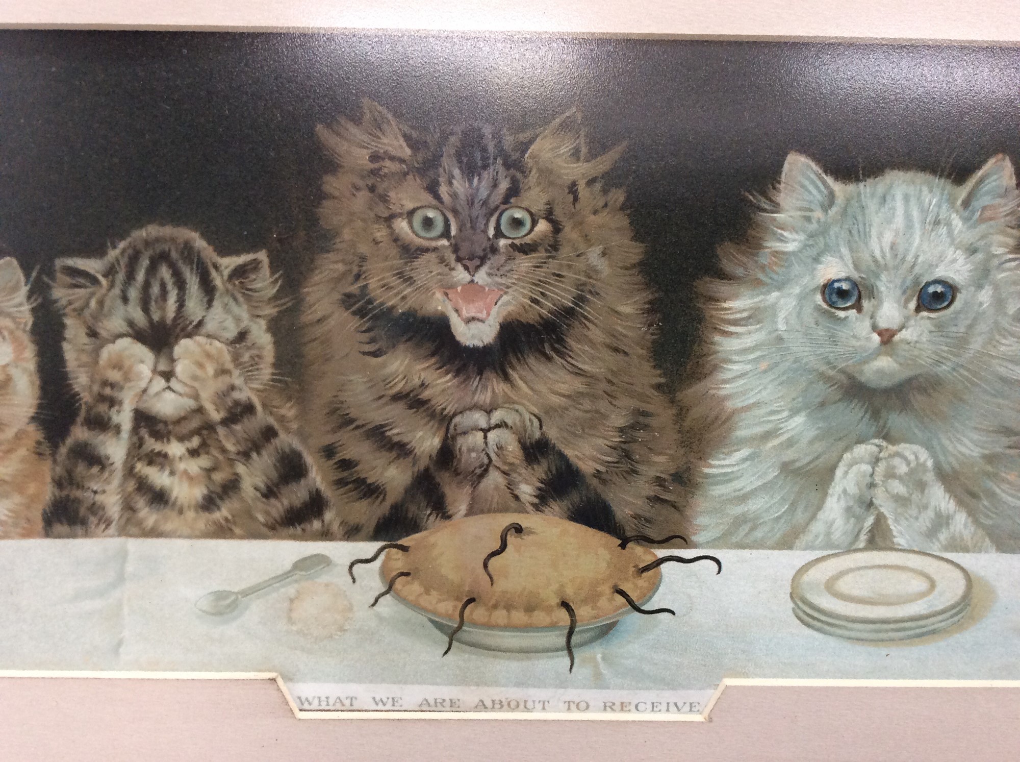 Lot 233 - Louis Wain print- What We Are About To