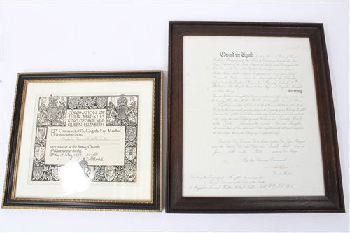 Lot 198 - King Edward VIII - scarce signed Grant of