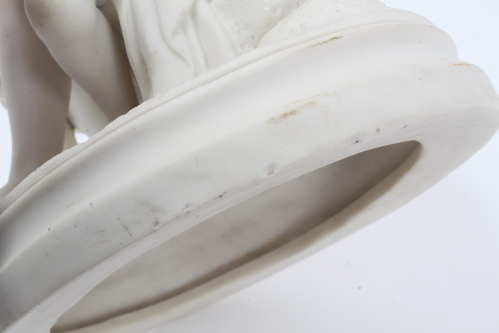 Lot 34 - Victorian Parian ware group