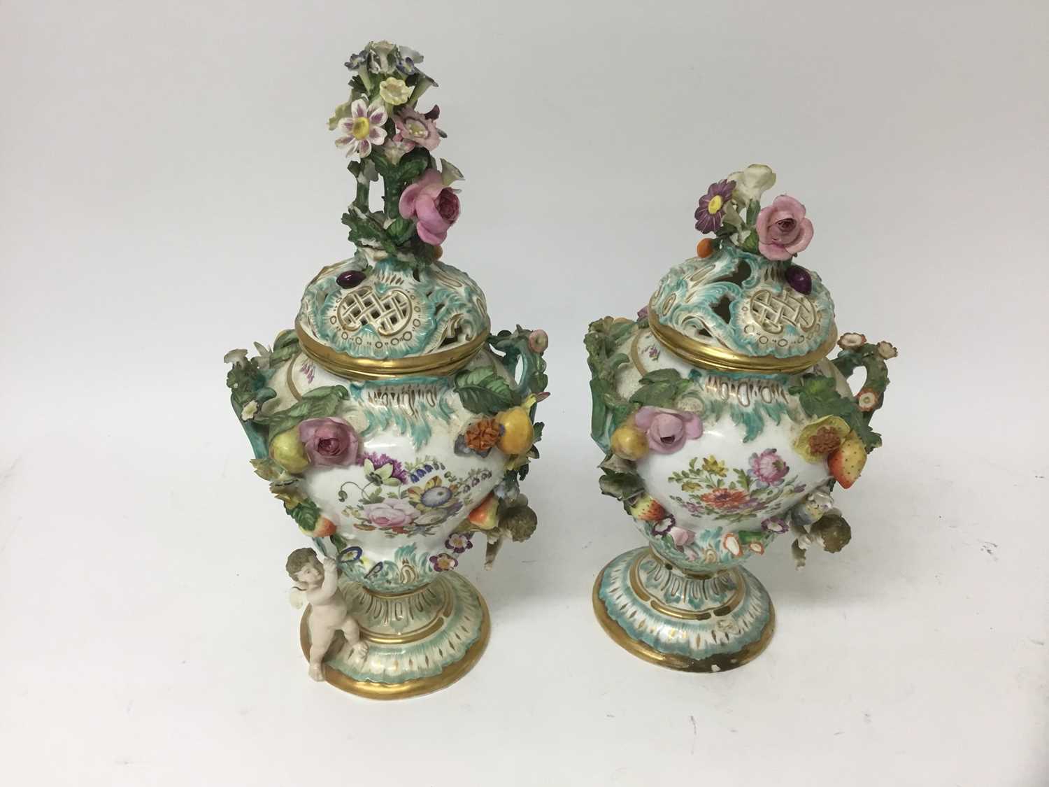 Lot 236 - Pair of Coalport style mid 19th century