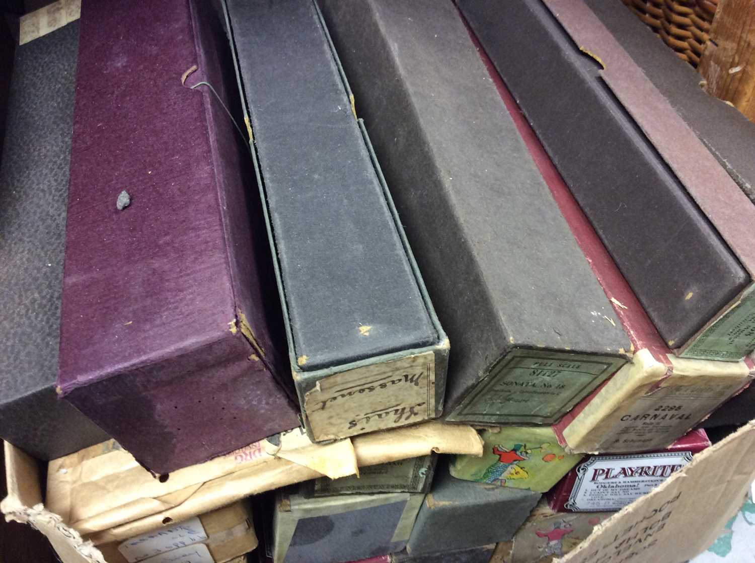 Lot 330 - Three boxes of pianola rolls