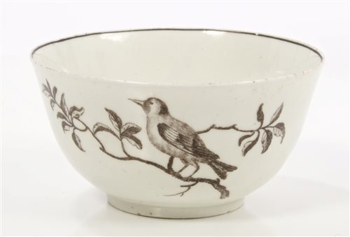 Lot 350 - 18th century Worcester Hancock tea bowl